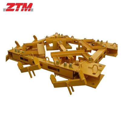 China L68 Tower Crane Anchoring Frame 2.6m x 1.1m x 0.55m Q345B with D50/D60mm Pins for sale
