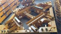 China L68 Tower Crane Anchoring Frame 2.6m x 1.1m x 0.55m Q345B with D50/D60mm Pins for sale