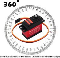 China TIANKONGRC TD-8125MG 25KG  4.8-7.2V Digital Servo 360 Degree Waterproof Large Torque Metal Gear for DIY Robot Robotic Arm RC Model PWM 500μs-2500μs for sale