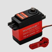 China TIANKONGRC TD-8130MG 4.8V - 8.4V 180 Degrees 30KG Digital Metal Gear Waterproof Servo Motor For RC Models, Robots for sale