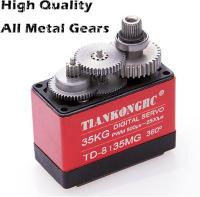 China TIANKONGRC TD-8135MG 35KG 360 Degree Continuous Rotation Servo Digital Coreless 500μs-2500μs Large Torque Metal Gear for DIY Robot Robotic RC Model for sale