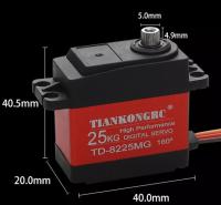 China TIANKONGRC TD-8225MG 25kg 4.8-8.4V 180 Degree RC Servo Motor Metal Gear For Arduino Smart Car Robot for sale