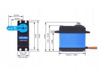 China TIANKONGRC TD-6625MG 25KG  4.8-8.4V Metal Gear Digital Servo Motor for RC Robot Smart Car for sale