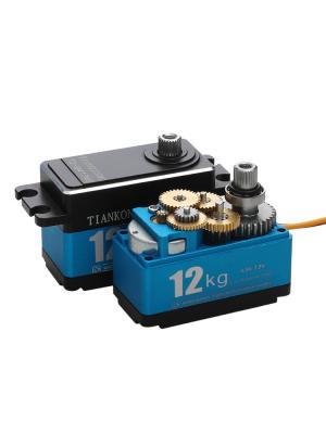 China TIANKONGRC TD-9412MG 12KG Waterproof Full Metal Case Low Profile Digital Servo Motor Metal Gear High Torque 4.8-7.4V for 1/10 1/8 RC Car Robot for sale