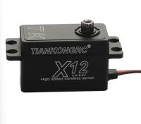 China TIANKONGRC X12 12KG Full Metal 4.8-8.4V High Speed Coreless Servo Motor For 1/10 1/8 RC Car Robot for sale