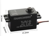 China TIANKONGRC X12 12KG Full Metal 4.8-8.4V High Speed Coreless Servo Motor For 1/10 1/8 RC Car Robot for sale