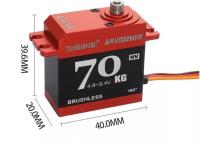 China TIANKONGRC BLS-HV70MG 70KG Brushless Servo High Torque Digital RC Servo Motor Waterproof All-Metal High Voltage 4.8~8.4V 180° Control Angle Steering Servo Motor For 1:8 1:10 RC Car for sale