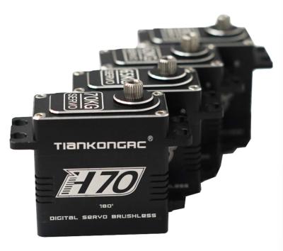 China TIANKONGRC 70KG High Torque Digital RC Brushless Servo Motor Waterproof All-Metal High Voltage 4.8~8.4V 180 Degree Brushless Servo For Off-Road Vehicle for sale