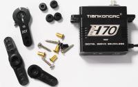 China TIANKONGRC 70KG High Torque Digital RC Brushless Servo Motor Waterproof All-Metal High Voltage 4.8~8.4V 180 Degree Brushless Servo For Off-Road Vehicle for sale