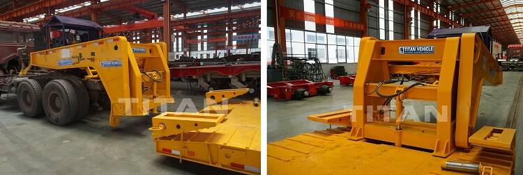 80/100 Tons Removable Gooseneck Lowboy Trailer for Ghana