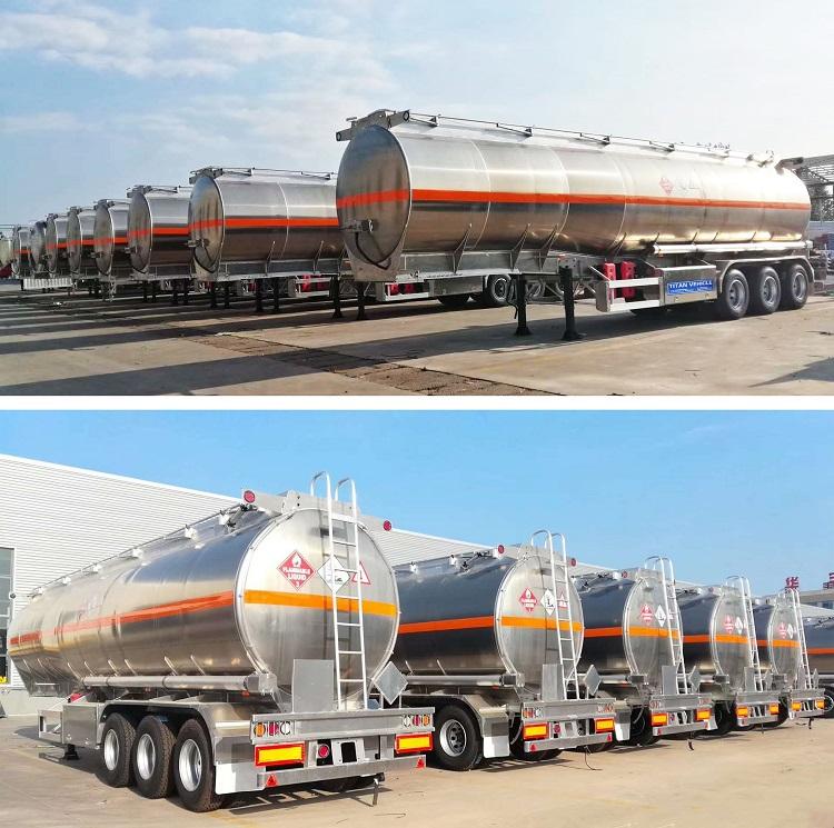 20 Units Aluminum Alloy Fuel Tank Truck Trailer for Nigeria