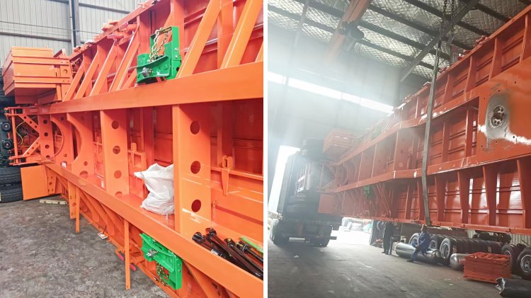 TITAN 3 Axle 60 Ton Side Board Trailer with Drop Sides will be Shipped to Guam