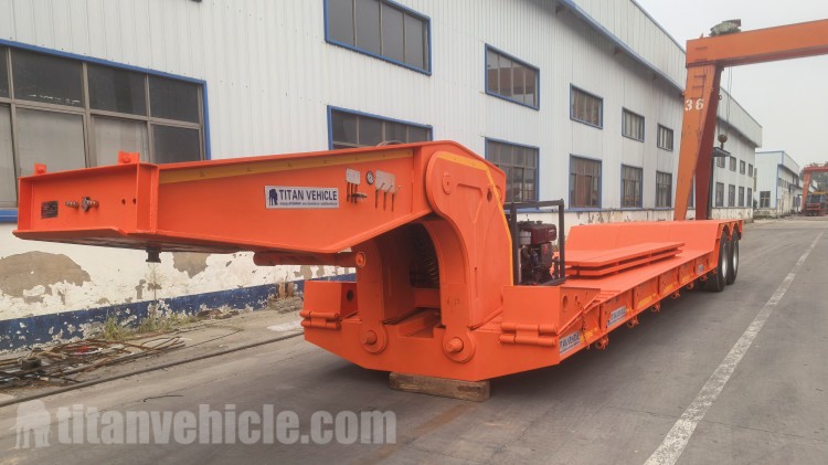2 Axle Removable Gooseneck Trailer for Sale will be Shipped to Tanzania