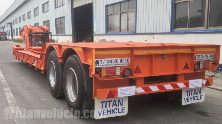 2 Axle Removable Gooseneck Trailer for Sale will be Shipped to Tanzania