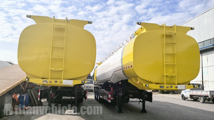 3 Axle 45CBM Petrol Diesel Tank Trailer in Zambia