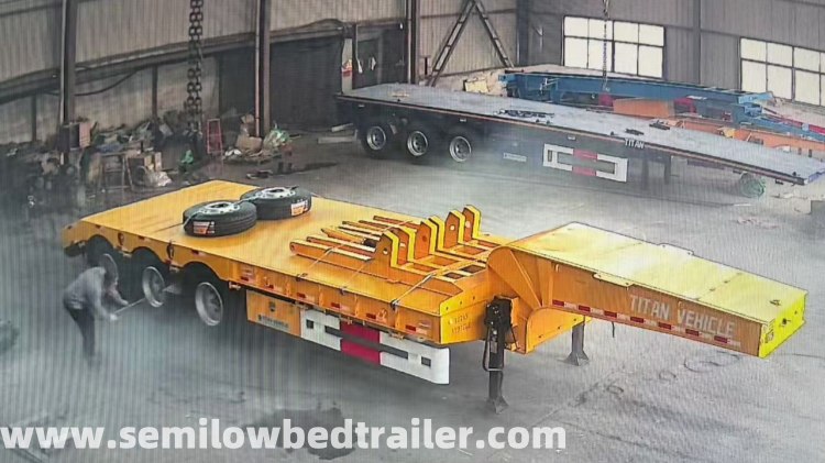 Tri Axle Low Loader Trailer for Sale will be transported to Mali