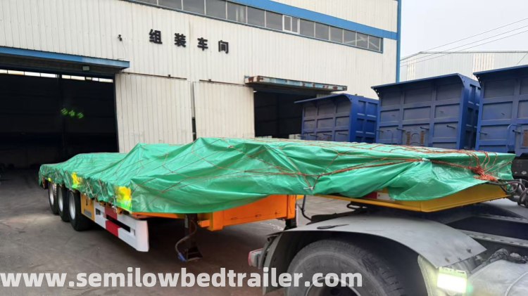 Tri Axle Low Loader Trailer for Sale will be transported to Mali