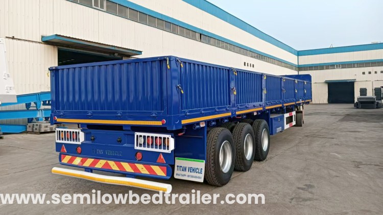 3 Axle Drop Side Trailer with Drop Sides in Nigeria
