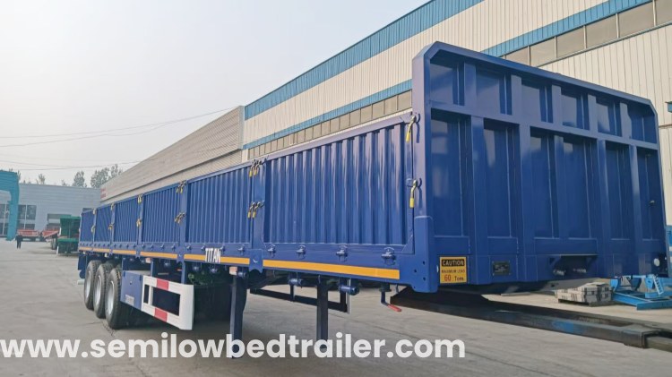 3 Axle Drop Side Trailer with Drop Sides in Nigeria