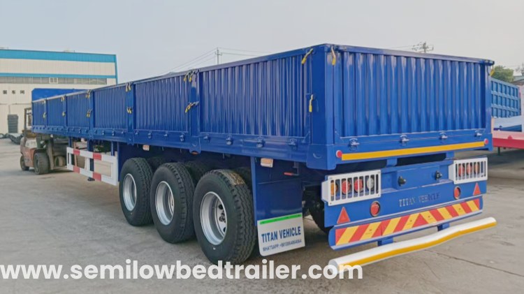 3 Axle Drop Side Trailer with Drop Sides in Nigeria