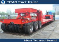 China Customized Steel HG60 heavy duty utility trailer 100 - 150 ton 3 lines 6 axles for sale