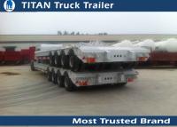 China 150 Ton 4 lines 8 axles lowboy Heavy Haul Trailers for Heavy construction machines for sale