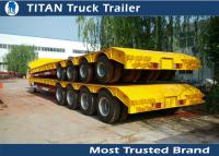 China 150 Ton 4 lines 8 axles lowboy Heavy Haul Trailers for Heavy construction machines for sale