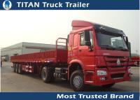 China Tri - Axle Flatbed Semi Trailer for sale