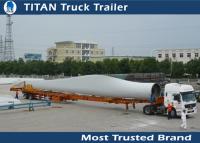 China International Specialized Schnabel Extendable Flatbed Trailer For Hauling Wind Tower for sale