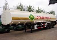 China Tri - axle Carbon steel semi Fuel tank trailers with multi size and capacity optional for sale