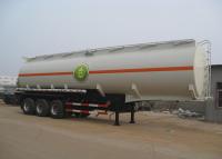China Tri - axle Carbon steel semi Fuel tank trailers with multi size and capacity optional for sale