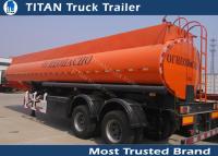 China Diesel fuel gasoline tank trailer with 30000 liters - 42000 liters capacity for sale