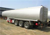 China TITAN Custom carbon steel fuel Tanker Trailer with 4mm 5mm 6mm tank thickness for sale