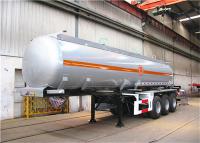China TITAN Custom carbon steel fuel Tanker Trailer with 4mm 5mm 6mm tank thickness for sale