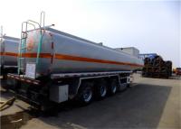 China Maximum volumetric capacity petrol fuel tank trailers with LED lighting for sale