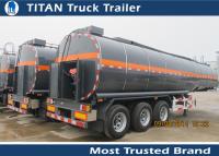 China Tri axle carbon steel bitumen tanker trailer with 43000 liters 1compartment for sale