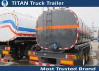 China Tri axle carbon steel bitumen tanker trailer with 43000 liters 1compartment for sale