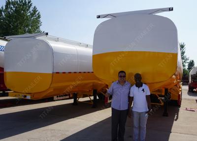 China 3 Axles 50000 Liters Diesel Fuel Tanker Trailer With 4 Compartment for sale