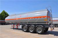 China 3 Axle 45000 Liters Mobile Fuel Semi Tanker Trailer For Oil Transporting for sale