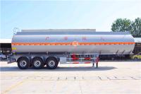 China 3 Axle 45000 Liters Mobile Fuel Semi Tanker Trailer For Oil Transporting for sale