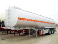 China Carbon Steel 54000 Fuel Tanker Trailer For Palm Oil Transportation for sale