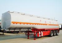 China Carbon Steel 54000 Fuel Tanker Trailer For Palm Oil Transportation for sale
