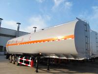 China Carbon Steel 54000 Fuel Tanker Trailer For Palm Oil Transportation for sale