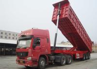 China TITAN 3 Axle end dump trailer 30 CBM rear tipping trailer with the capacity of 60 T for sale
