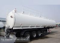 China 38cbm-90cbm Petroleum tank trailers , 45000 Liters fuel tanker semi trailer for sale