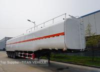 China 38cbm-90cbm Petroleum tank trailers , 45000 Liters fuel tanker semi trailer for sale