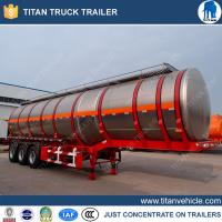 China 3 axles 54000lts aluminum tanker trailer with European system for sale