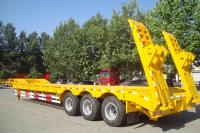 China TITAN Low Bed Trailer ,3 axles 80T lowbed trailer ,4 axles 80T lowbed trailer for sale
