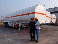 China TITAN Fuel tanker Trailer ,40m3/60m3 fuel tanker trailer ,carbon steel oil tank trailer for sale