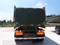 China Titan dump truck trailer ,3 axle 80tons 42CBM dump truck trailer，High strength steel ,U type dump trailer for sale